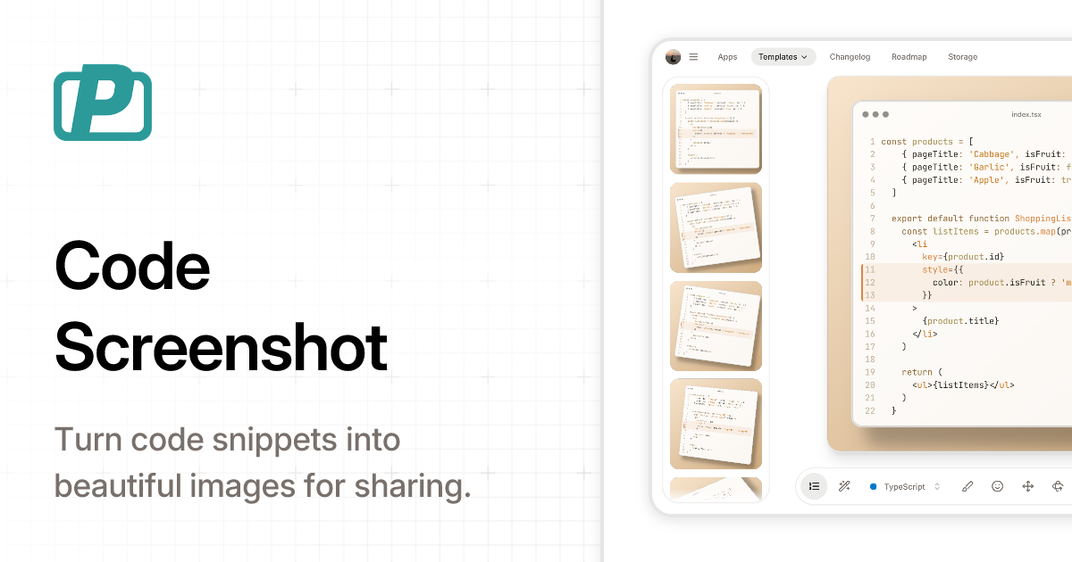 Code Screenshot Generator – PostSpark